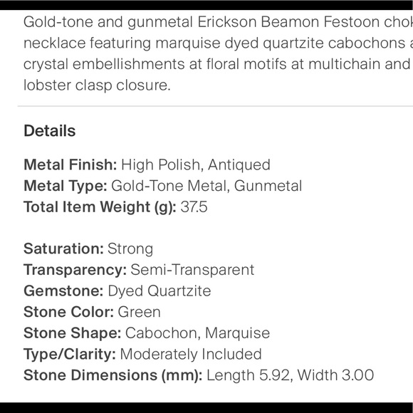 Erickson Beamon | Jewelry | Erickson Beamon Necklace | Poshmark